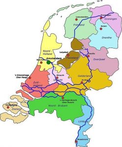 MAPA DE HOLANDA - MOCHILEROS VIAJEROS